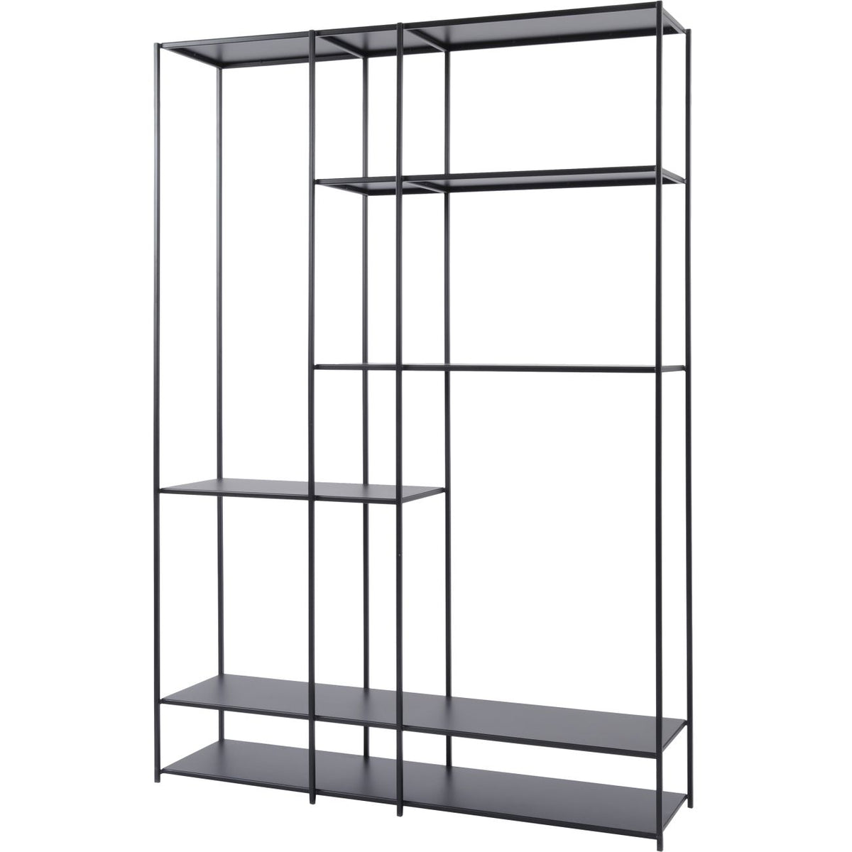 Shoreditch Black Metal Shelving Unit | Modern Home Interiors