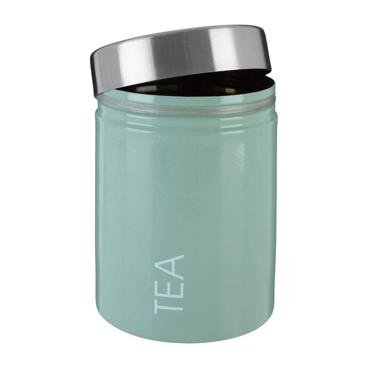 Liberty Pistachio Enamel Tea Canister | Modern Home Interiors