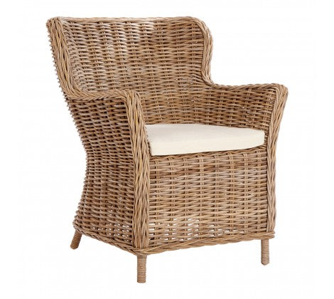 Wing Back Rattan Chair | Modern Home Interiors
