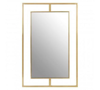 Modern Wall Mirror with Gold Trim | Modern Home Interiors