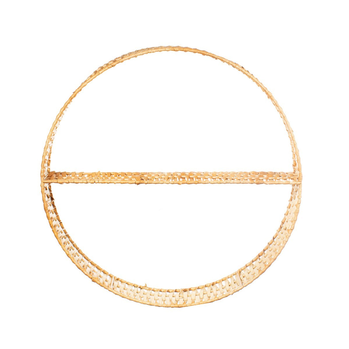 Split Willow Round Shelf 50 x 50cm | Modern Home Interiors